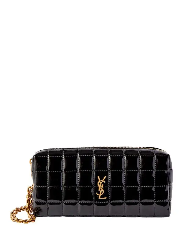 Saint Laurent Cassandre Matelassé Pouch - Black
