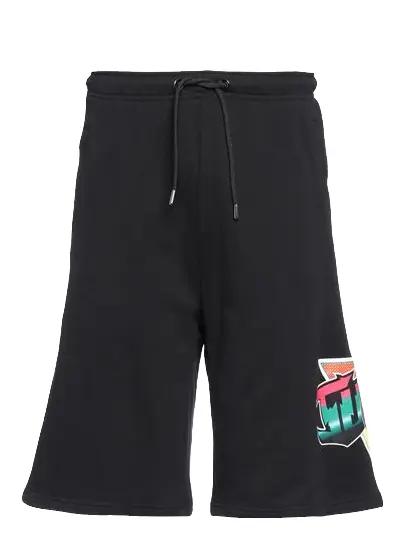 Just Cavalli French Terry Bermuda Shorts - Black