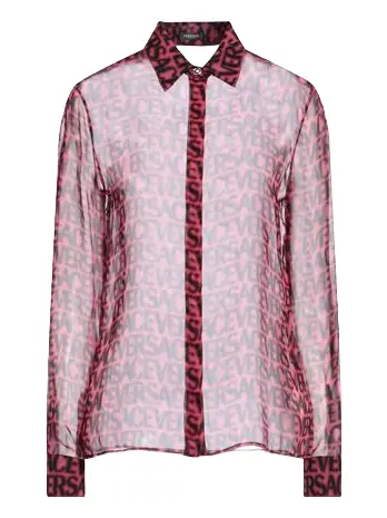 Versace Printed Silk Shirt - Pink