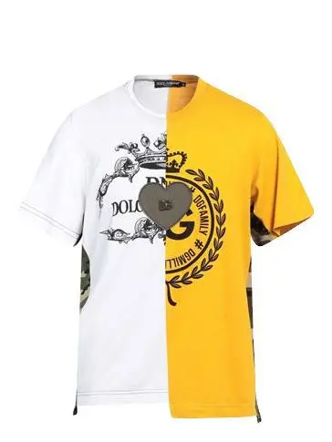 Dolce & Gabbana T-shirt Size Cotton, Polyester, Brass, Elastane - White