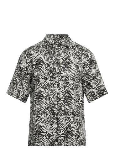 Sandro Shirt Size Lyocell, Linen - Ivory