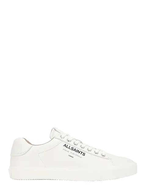 ALLSAINTS Underground Leather Low Top Sneaker - Triple White
