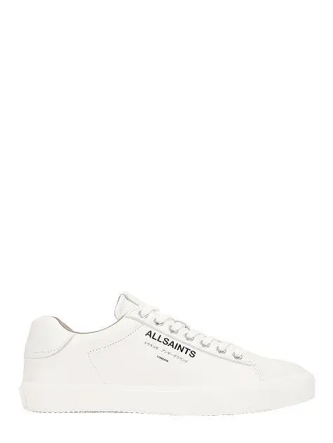 ALLSAINTS Underground Leather Low Top Sneakers - Triple White