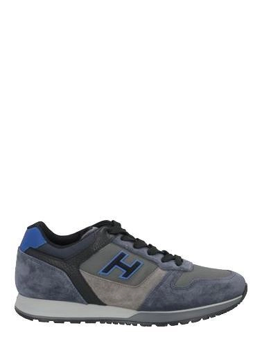 Hogan Sneakers Size Leather, Textile Fibers - Navy