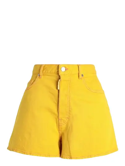 Dsquared2 Denim High-waisted Shorts - Yellow