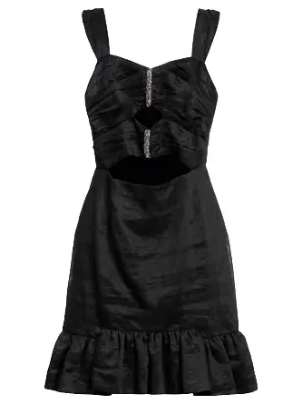 Sandro Midi Flared Dress - Black