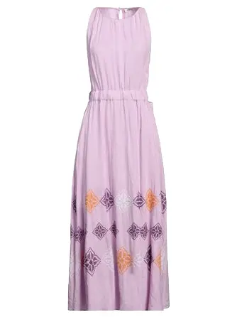 Sandro Maxi Flared Dress - Purple