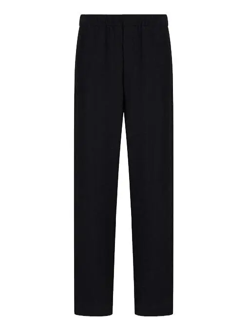 Giorgio Armani Technical Waffle Trousers - Black