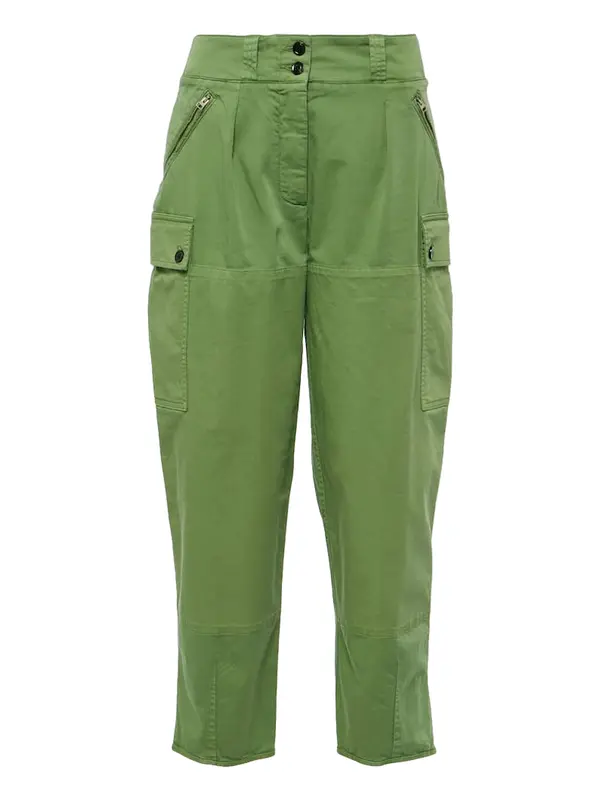 TOM FORD Low-rise Cargo Pants - Green