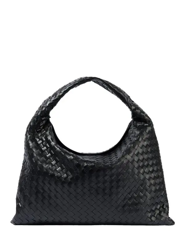 Bottega Veneta Hop Large Shoulder Bag - Black
