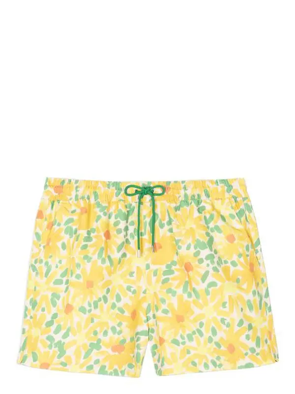 Paul Smith Daisy Print Swim Shorts - Yellow