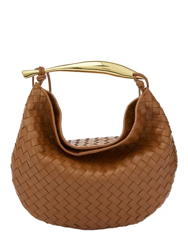 Bottega Veneta Sardine Intrecciato Large Shoulder Bag - Brown