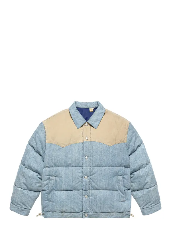 CLOT X Levi's Reversible Denim Puffer Jacket - Blue
