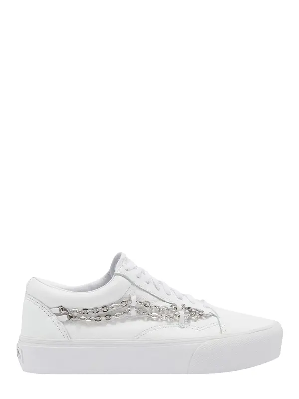 VANS Old Skool Platform Chain Sneakers - White
