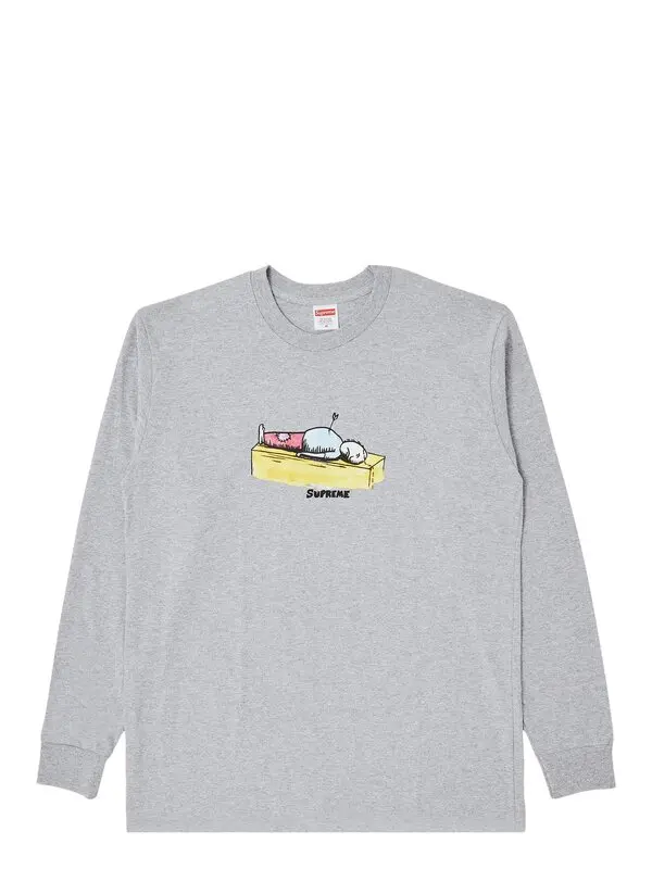 Supreme Neil Blender Arrow Long-sleeve Tee 'heather - Grey
