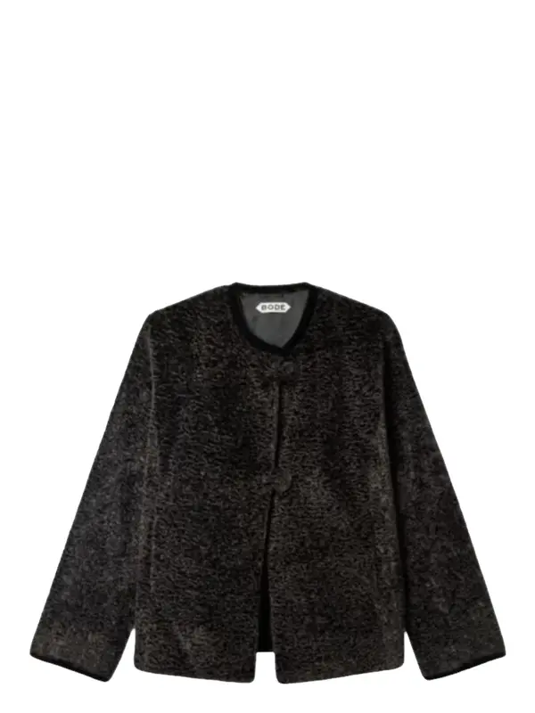 BODE Fitchberg Faux Shearling Jacket - Black