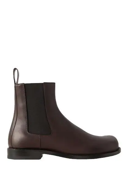 Loewe Campo Leather Chelsea Boots - Brown