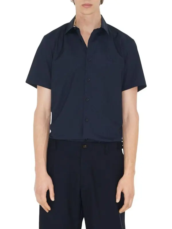 Burberry Ekd-embroidered Shirt - Black