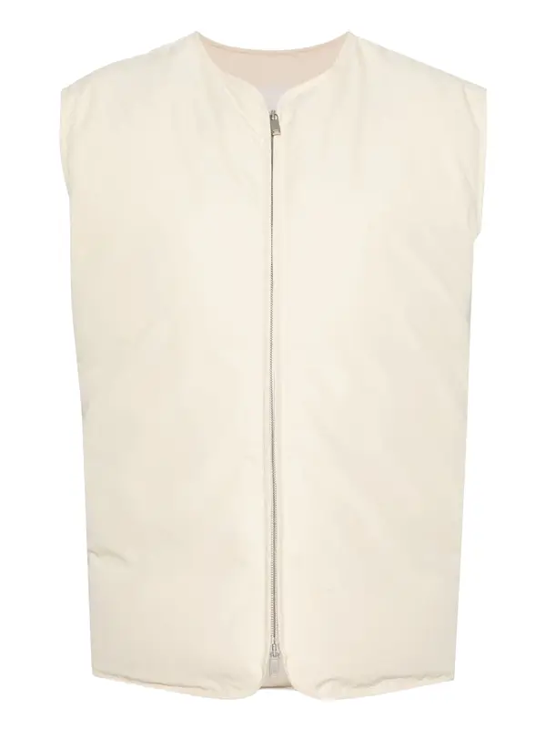 JIL SANDER Padded Gilet - Neutrals