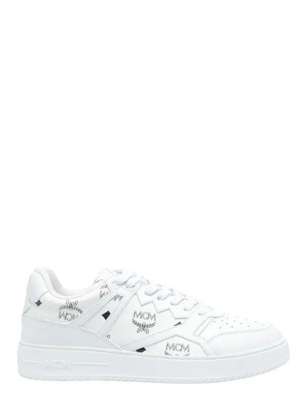 Mcm Neo Derby Visetos Sneakers - White