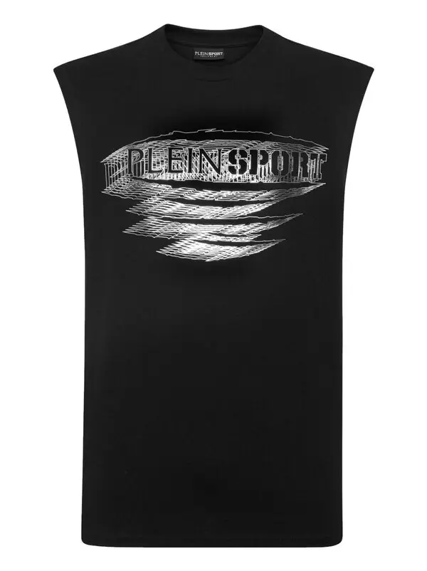 PLEIN SPORT Logo-print Tank Top - Black