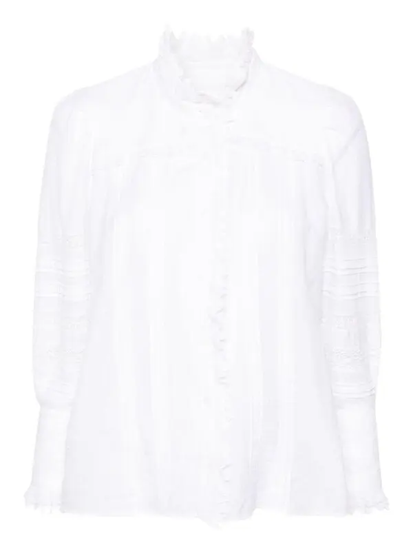 Zadig&Voltaire Trevy Pintuck Shirt - White