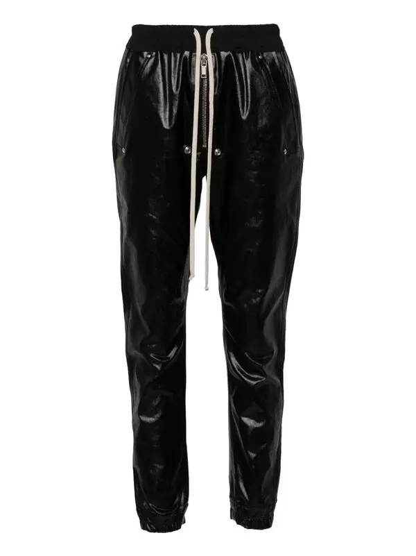 Rick Owens Drawstring Tapered Trousers - Black
