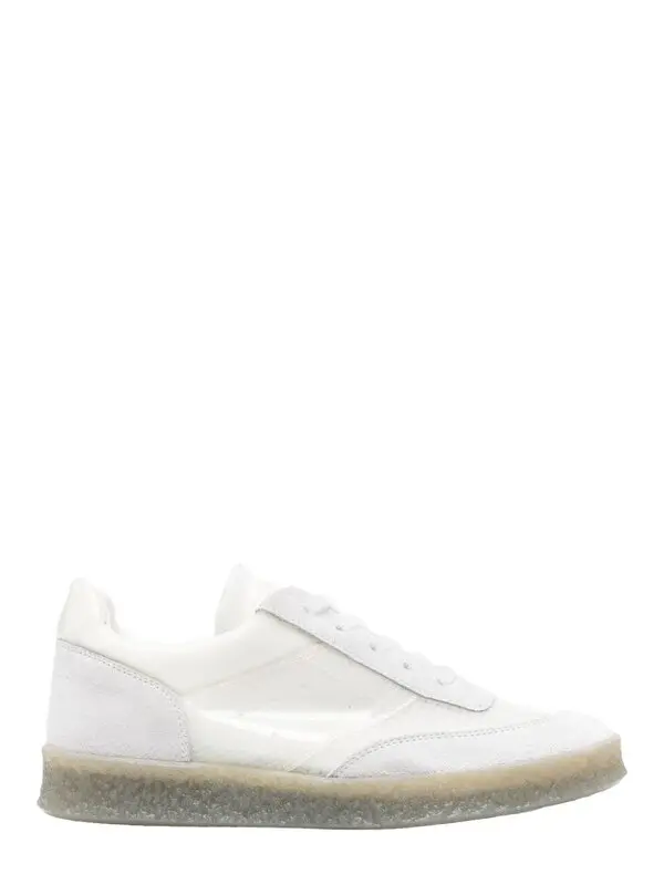 MAISON MARGIELA Suede-paneling Mesh Sneakers - White
