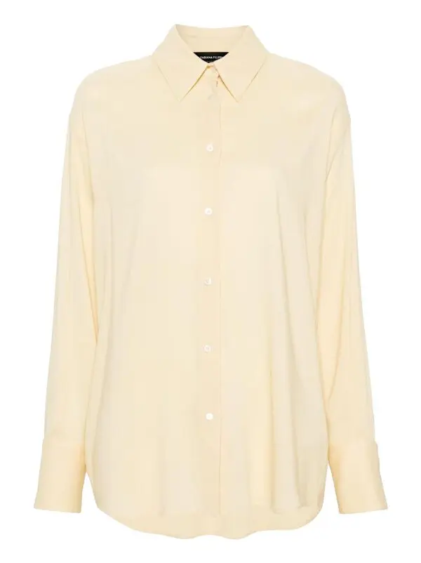 Fabiana Filippi Button-up Crepe Shirt - Yellow