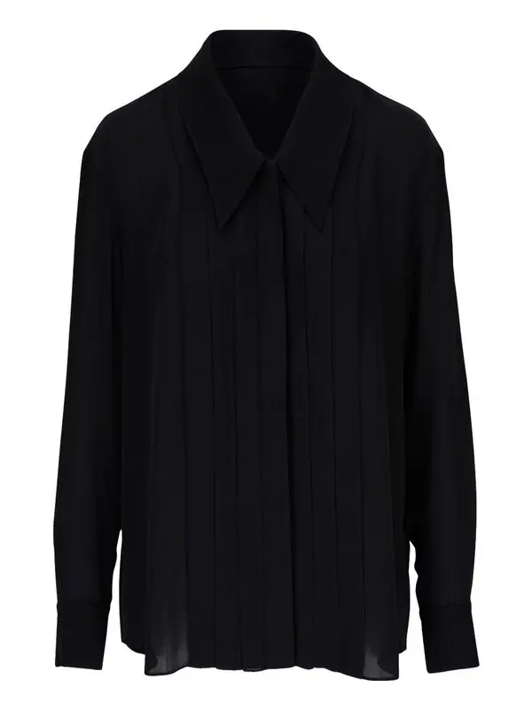 Khaite The Dorian Silk Shirt - Black