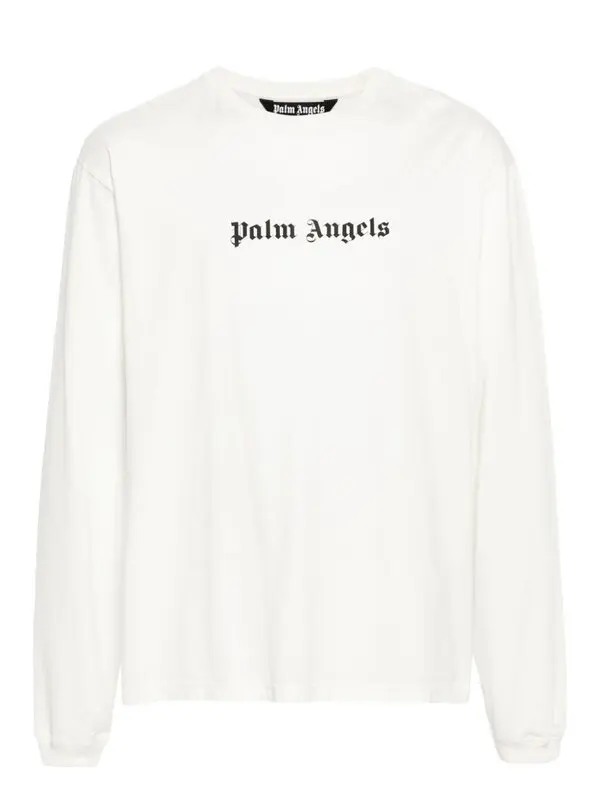 Palm Angels Logo-print Cotton T-shirt - White