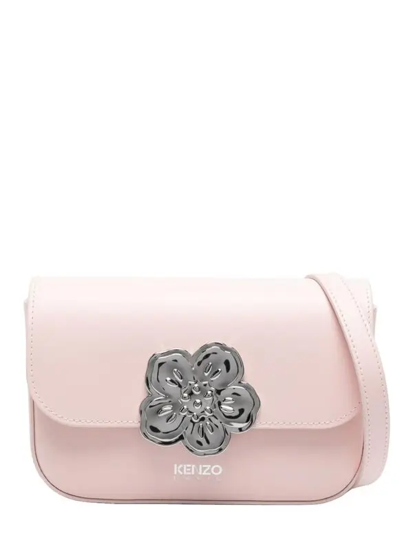 Kenzo Boke Flower Leather Crossbody Bag - Pink