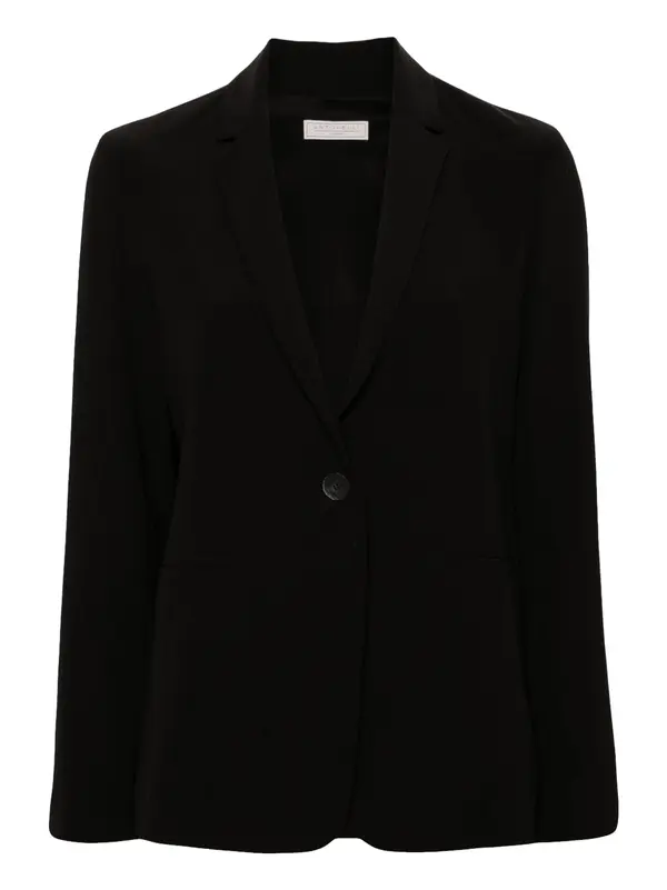 Antonelli Firenze Single-breasted Crepe Blazer - Black