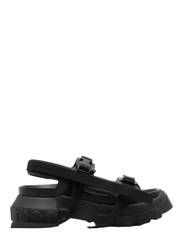 Rick Owens Tractor Chunky Leather Sandals - Black
