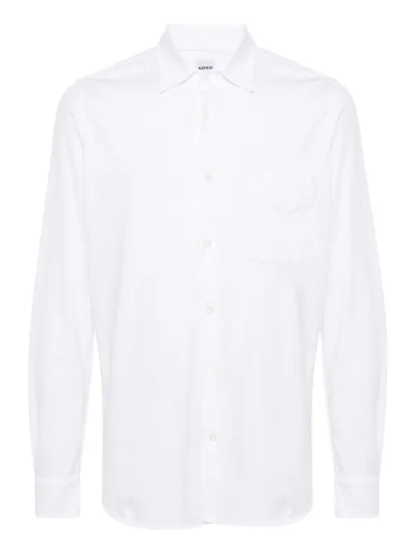Aspesi Jersey Cotton Shirt - White