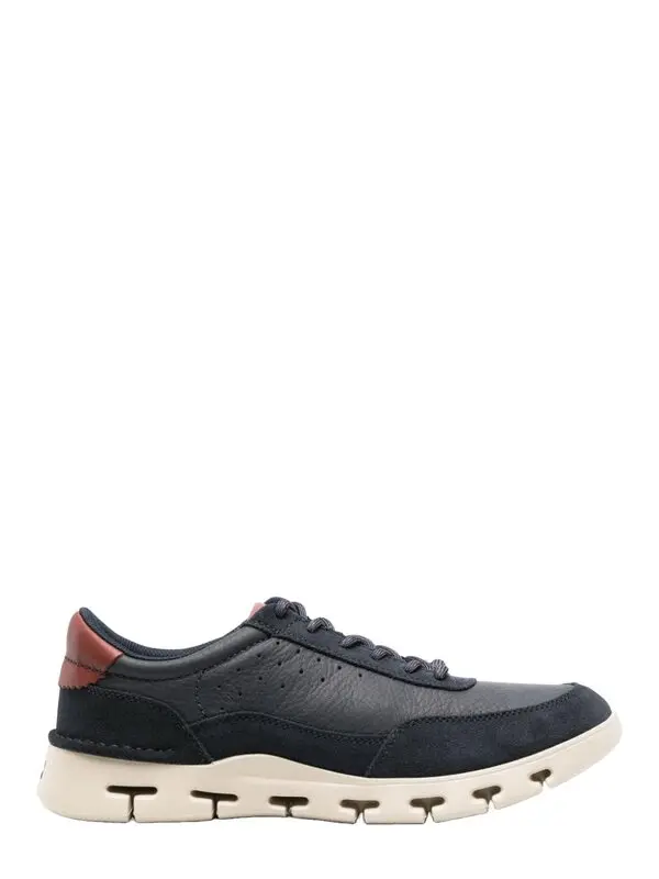 Clarks Nature X One Leather Sneakers - Blue