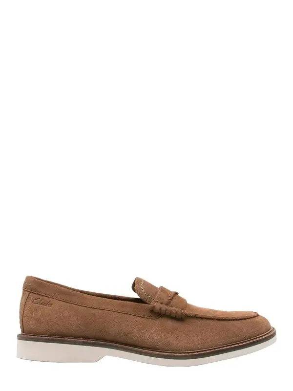 Clarks Atticus Ltslip Suede Loafers - Brown