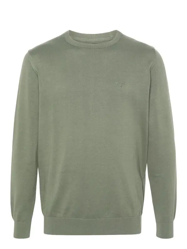 Barbour Pima Cotton Jumper - Green