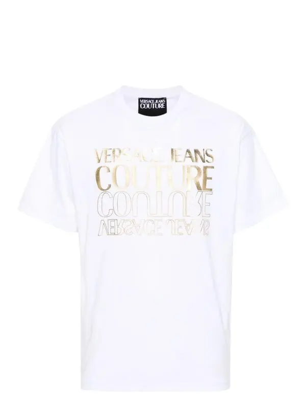 Versace Logo-print Cotton T-shirt - White