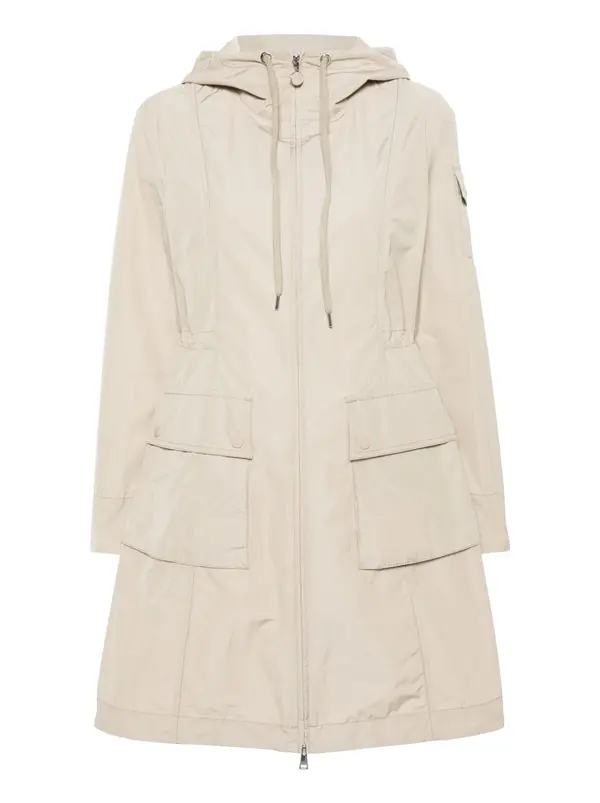 Moncler Laerte Parka Coat - Neutrals