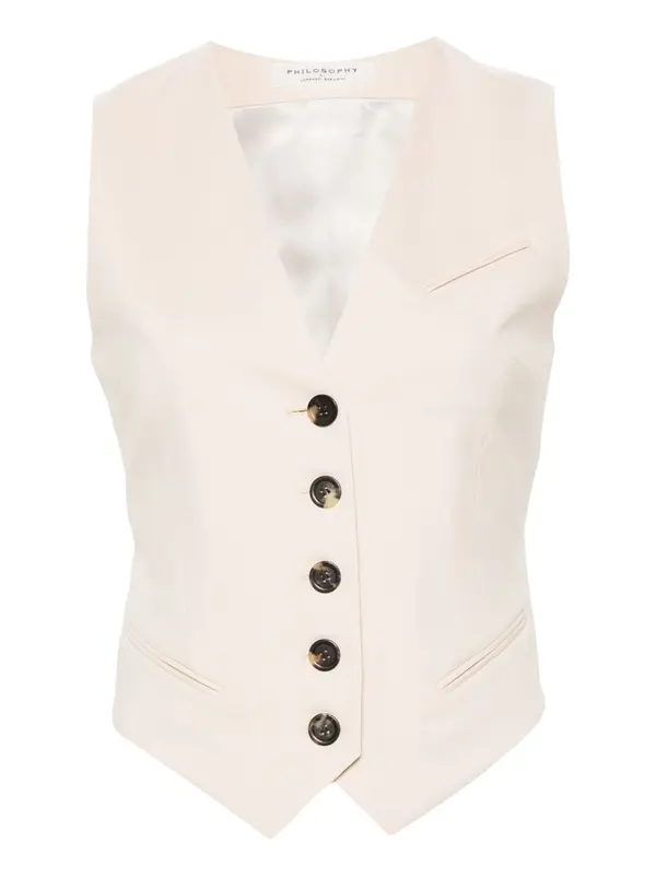 Philosophy Di Lorenzo Serafini Interlock Waistcoat - Neutrals