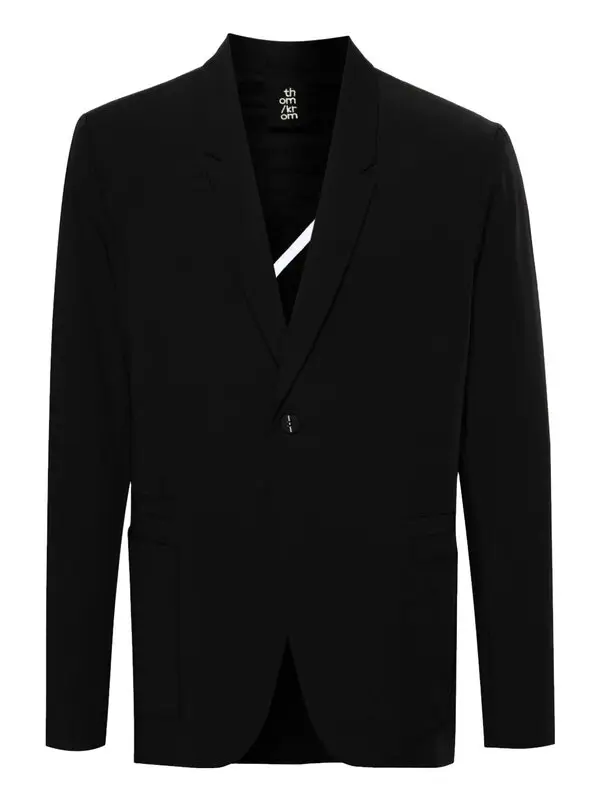 THOM KROM Single-breasted Blazer - Black