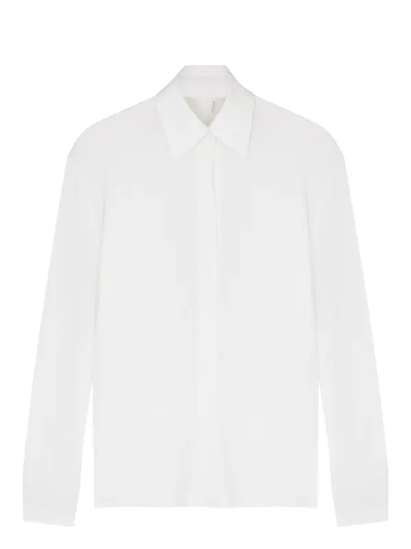 Norma Kamali Stretch-jersey Shirt - White