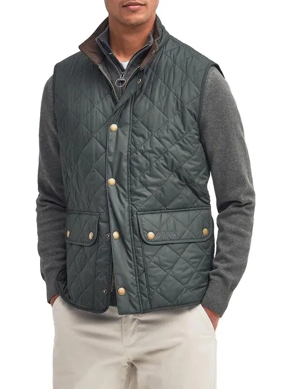 Barbour Lowerdale Quilted Vest - Sage