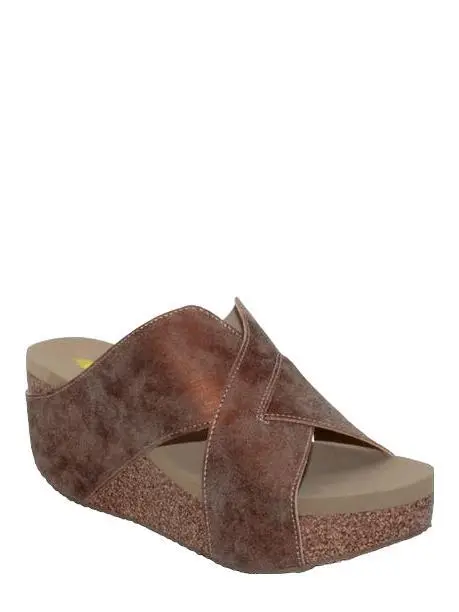 VOLATILE Firefly Wedge Platform Sandals - Bronze