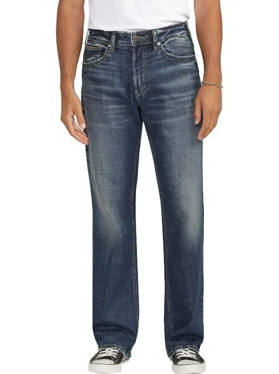 SILVER JEANS CO. Gordie Relaxed Fit Straight Leg Jeans - Indigo
