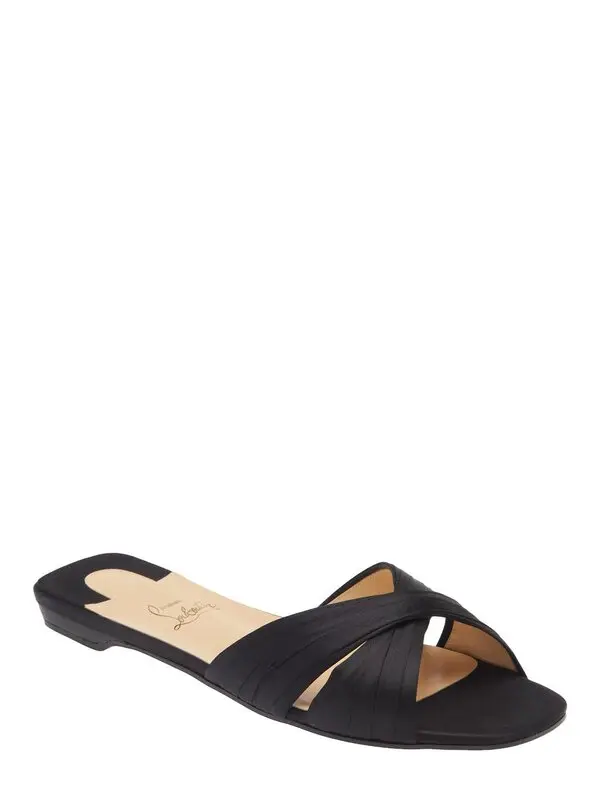 CHRISTIAN LOUBOUTIN Nicole Is Back Slide Sandal - Black
