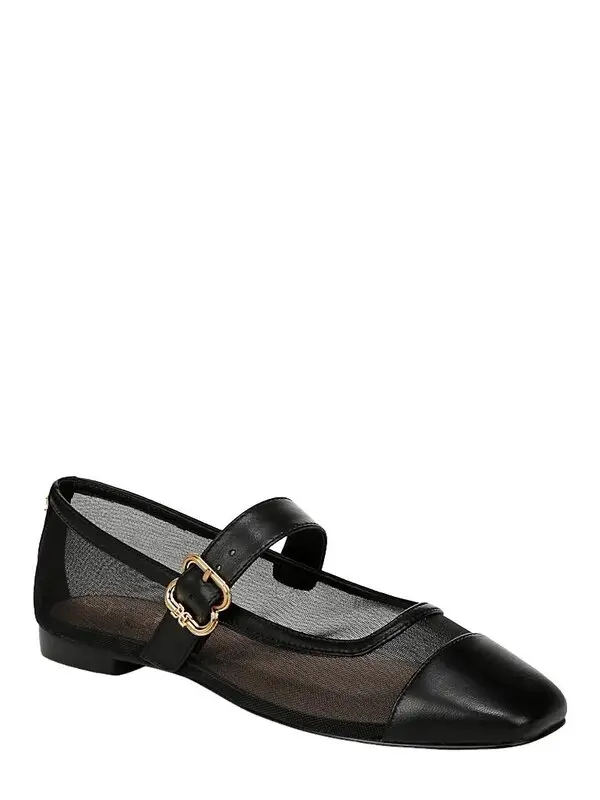Sam Edelman Miranda Square Toe Mary Jane Shoes - Black