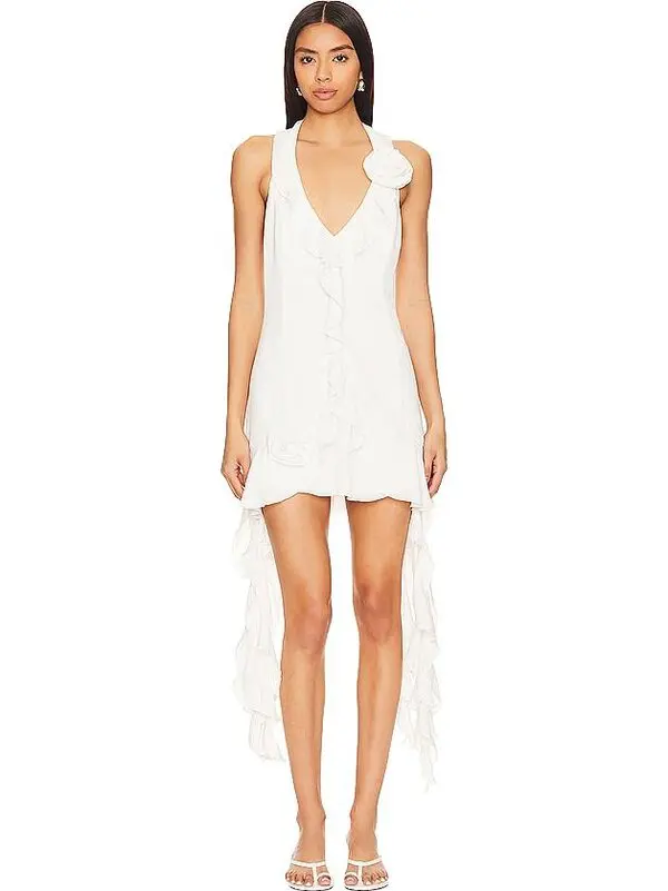Show Me Your Mumu Ramona Ruffle Dress - White