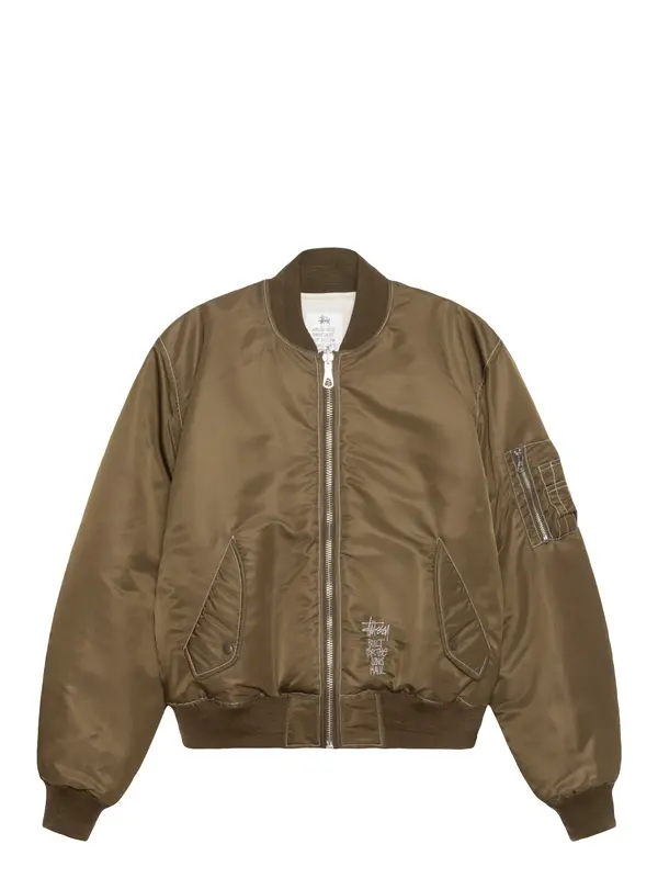 StÜssy Built Reversible Bomber Jacket - Brown